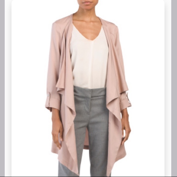 Eliane Rose | Jackets & Coats | Blush Draped Jacket | Poshmark